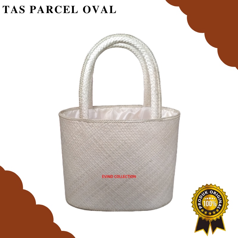 Woven Hampers Bag Oval Model Pandan Woven Parcel Basket | Shopee Malaysia