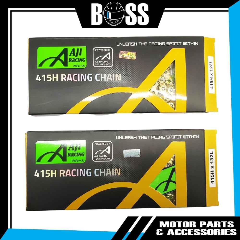 [AJI RACING] 415 GOLD Motorcycle Chain Rantai Motor (122L/132L ...
