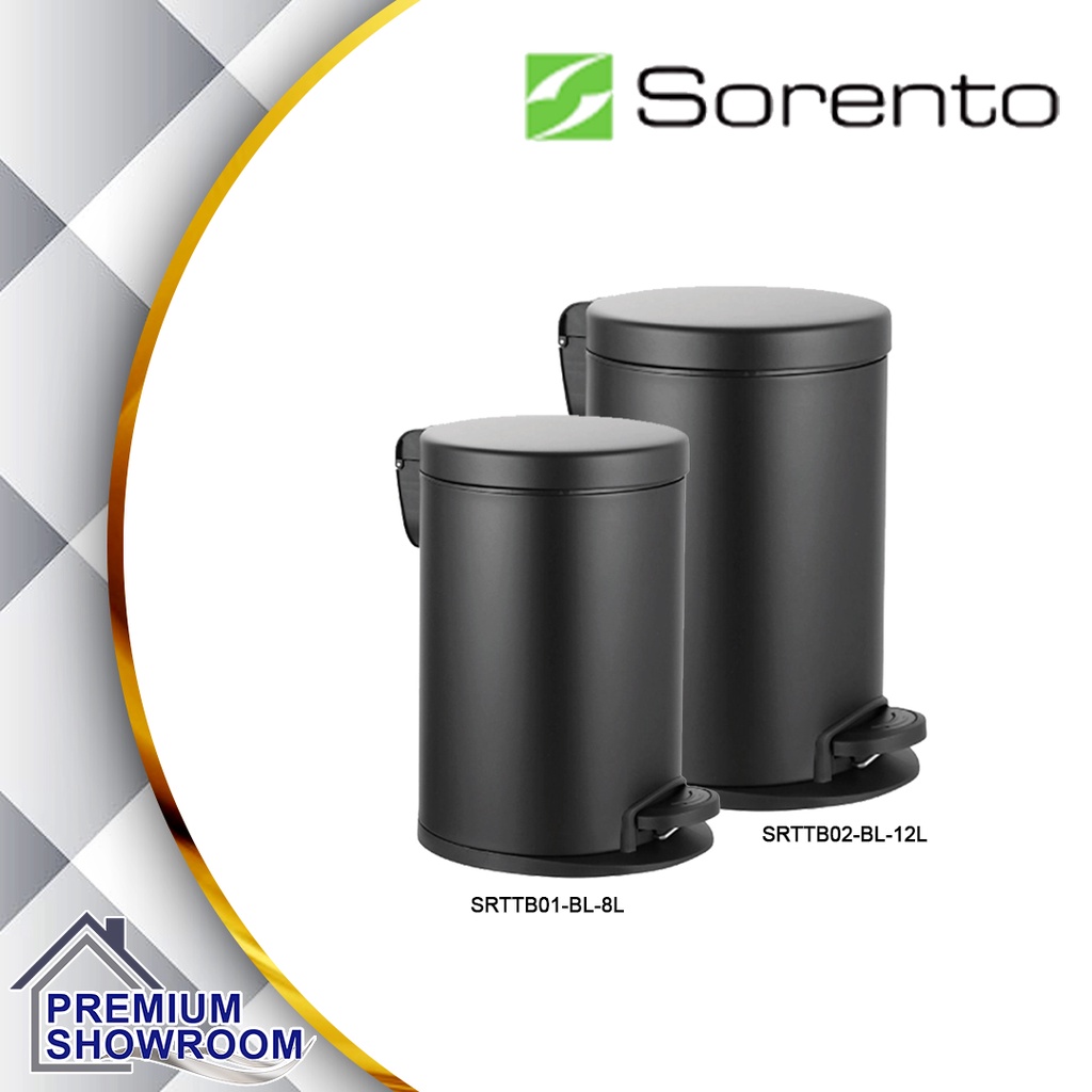 SORENTO Stainless Steel Dustbin 8L & 12L / Dust Bin / Trash can ...