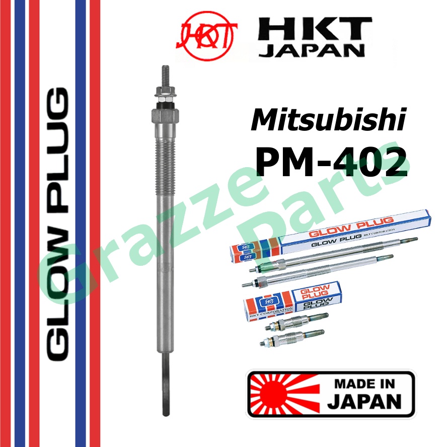 HKT 100% Made In Japan Heater Glow Plug PM-402 / 1820A006T Mitsubishi Triton 4WD 2.5 3.2 GLX-R ...