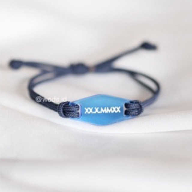 Wods Name Bracelet (Blue Color) | Shopee Malaysia