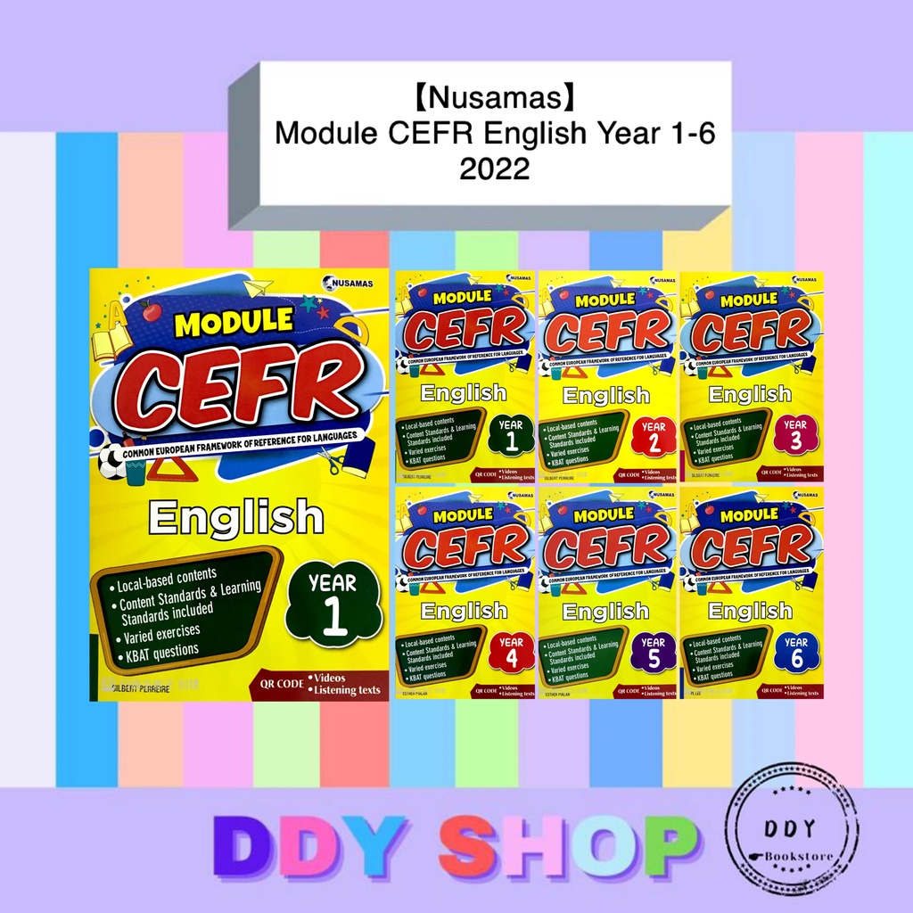【Nusamas】Module CEFR English Year 1 / 2 / 3 / 4 / 5 / 6 KSSR 2022 ...