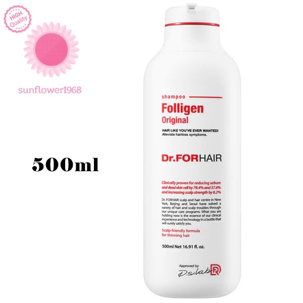Dr FORHAIR Folligen Original Shampoo 500ml [sunflower1968] | Shopee ...