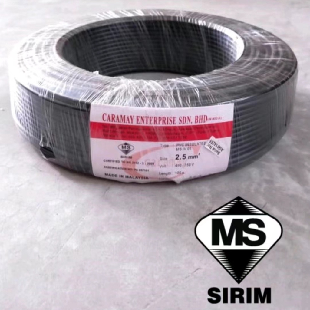 CARAMAY 2.5MM Pure Copper 100% PVC Cable / Wayar / Wire Copper Wire ...