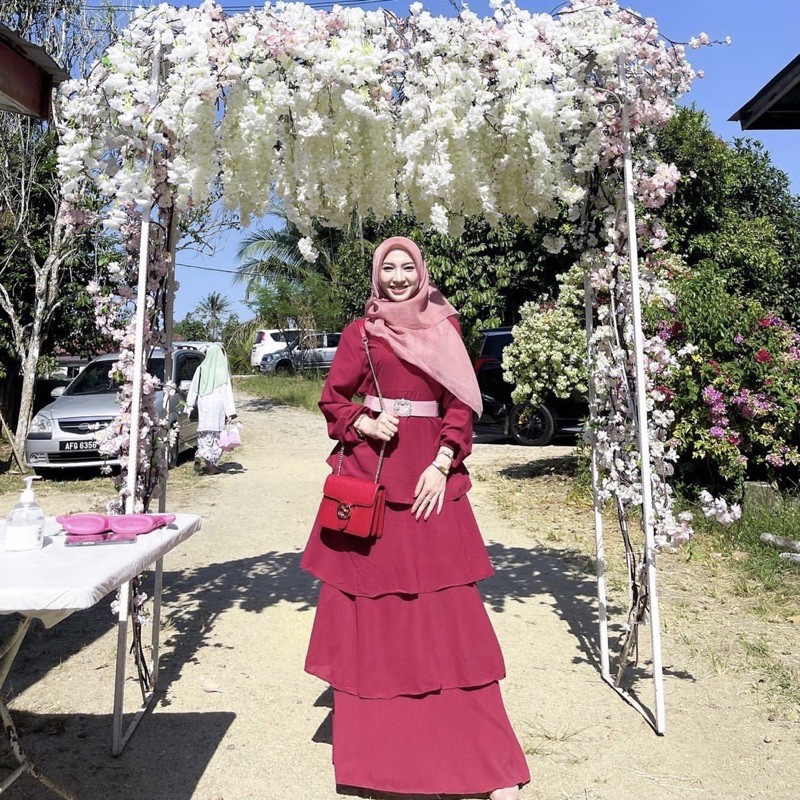 READY STOCK ‼️DRESS LAYER KEMBANG KEPUK AMIRAH SYAMIMI VIRAL MUSLIM ...