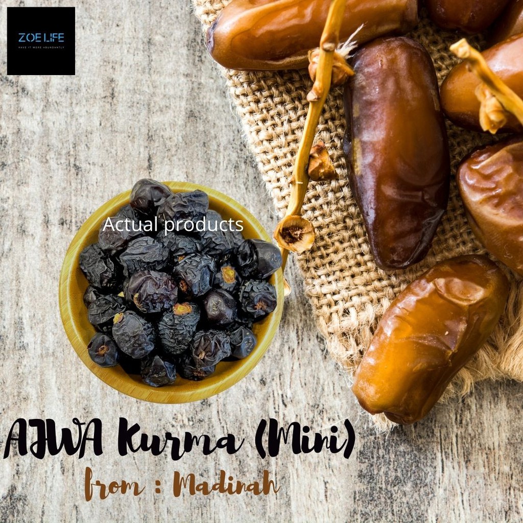 KURMA/DATES AJWA Mini Madinah 500g 1Kg | Shopee Malaysia