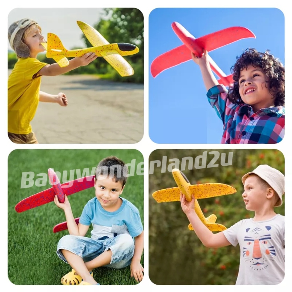 Kids Toys Flaunting Aircraft Glider Foam Airplane Toy Plane Launcher ...