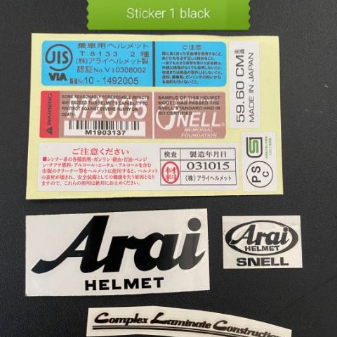 STICKER VISOR ARAI & SHOEI / TOPI MOTOR / Sticker Visor SHOEI Cj1 JACK ...