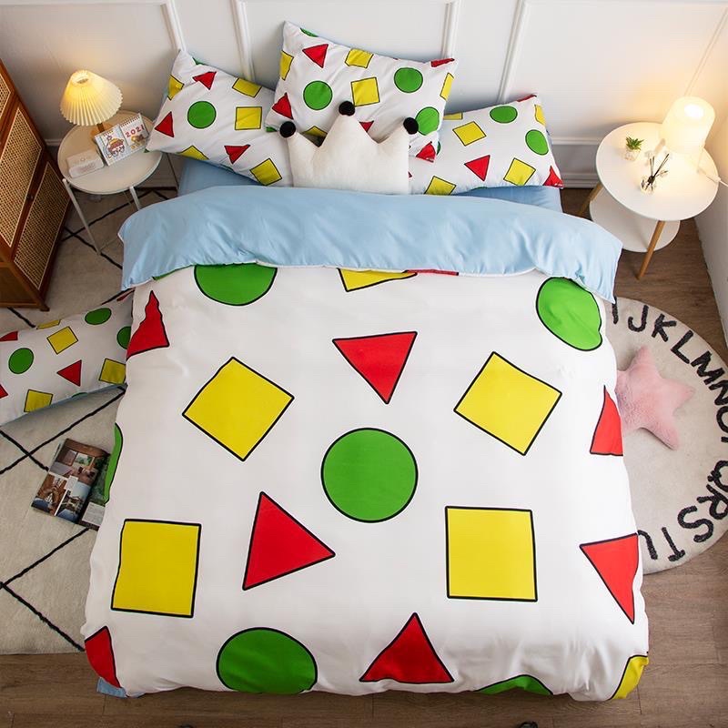 Crayon Shinchan 4pcs Bedsheet Pillow case blanket case sets Ins Room ...