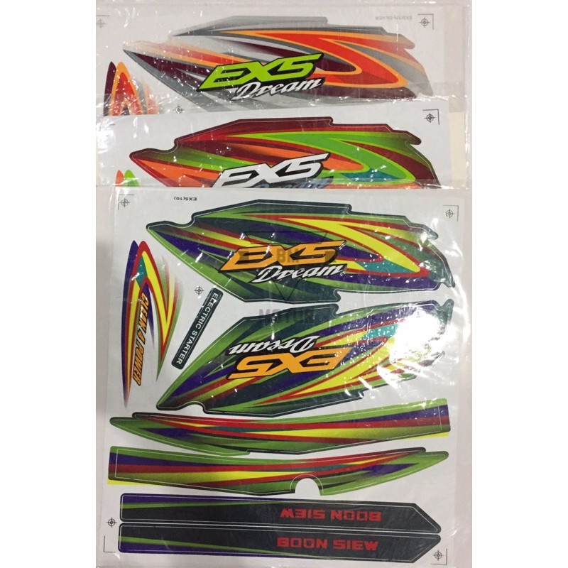 Honda ex5 dream body sticker stripe decAl(10) | Shopee Malaysia