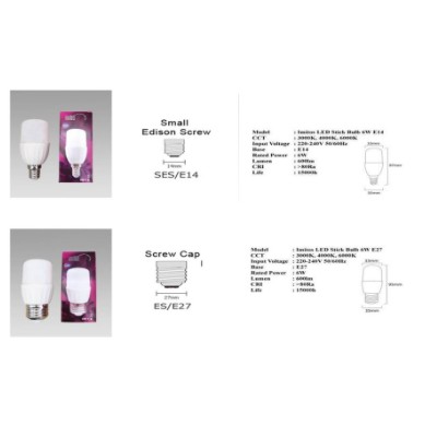 IMITOS LED Stick BULB 6W E14 / E27 | Shopee Malaysia