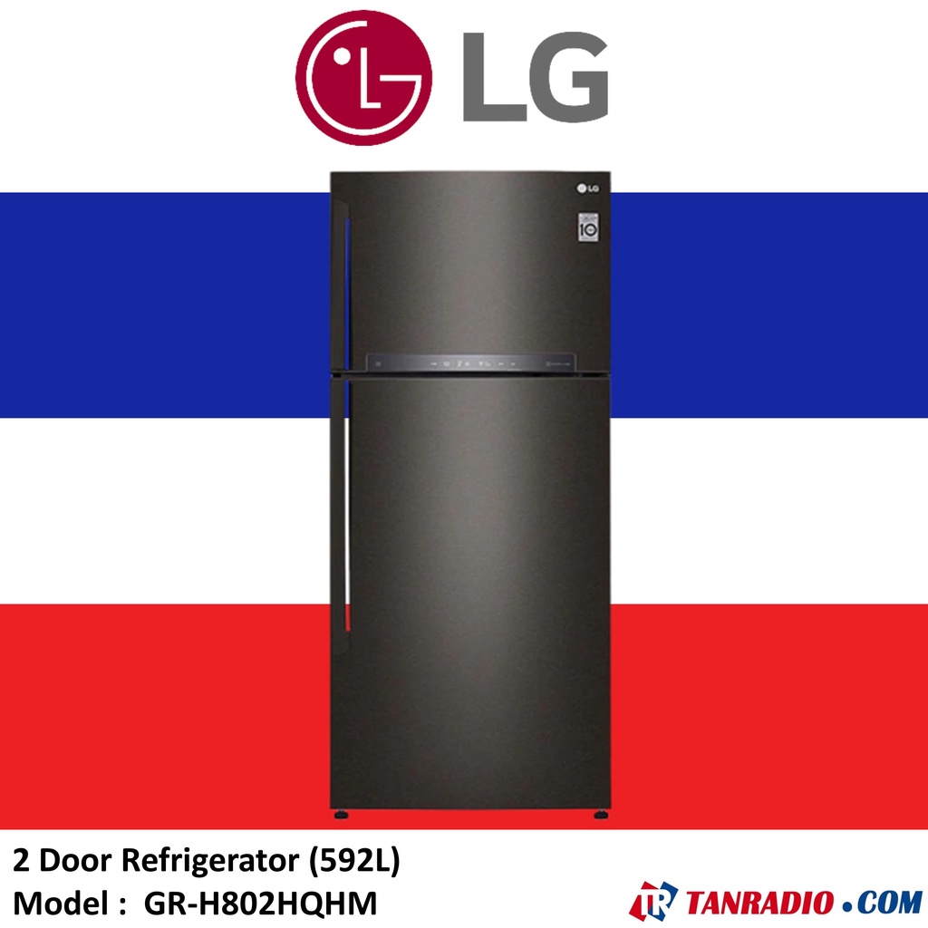 LG Inverter Fridge 2 Door Refrigerator (592L) GR-H802HQHM | Shopee Malaysia