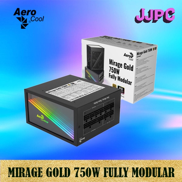 AEROCOOL Mirage Gold 750W ARGB PSU ADDRESSABLE RGB COMPATIBLE GAMING PC ...