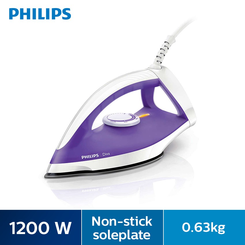 Philips Diva Dry Iron GC122 ( GC122/30 ) | Shopee Malaysia