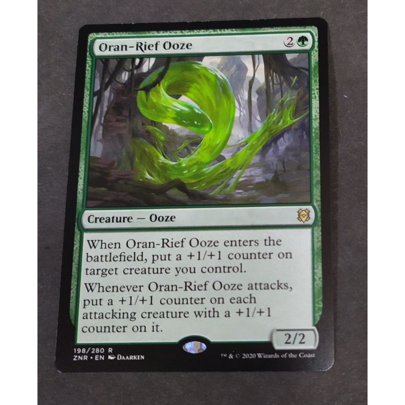 Magic The Gathering : Oran-Rief Ooze Rare Zendikar Rising card ...