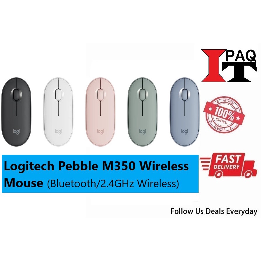 Logitech Pebble M350 Wireless & Bluetooth Mouse | Shopee Malaysia