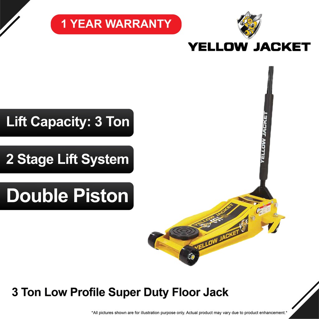 YELLOW JACKET 3 TON LOW PROFILE SUPER DUTY FLOOR JACK | Shopee Malaysia