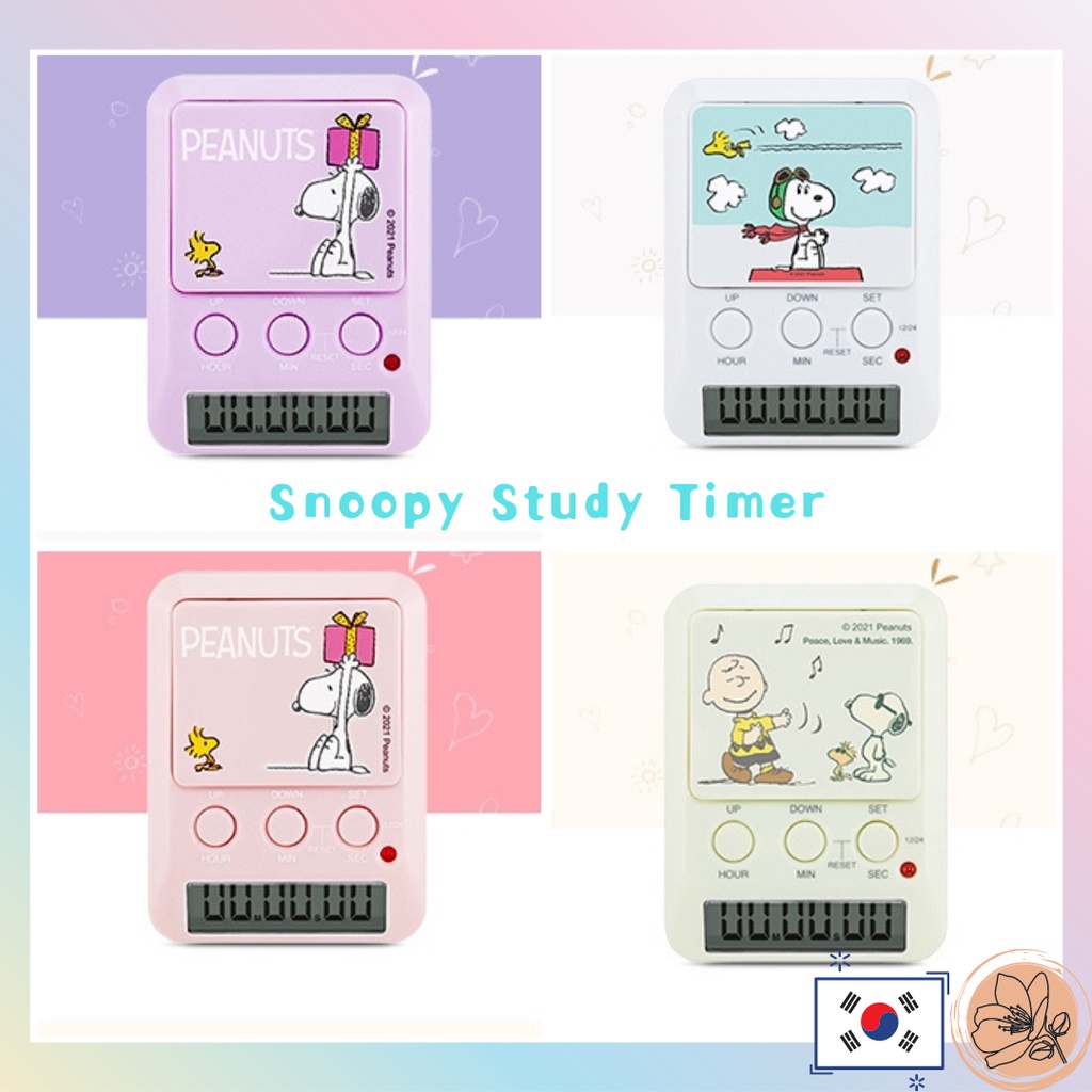 Dretec x Snoopy Study Timer Stop Watch D-day Mini Size | Shopee Malaysia
