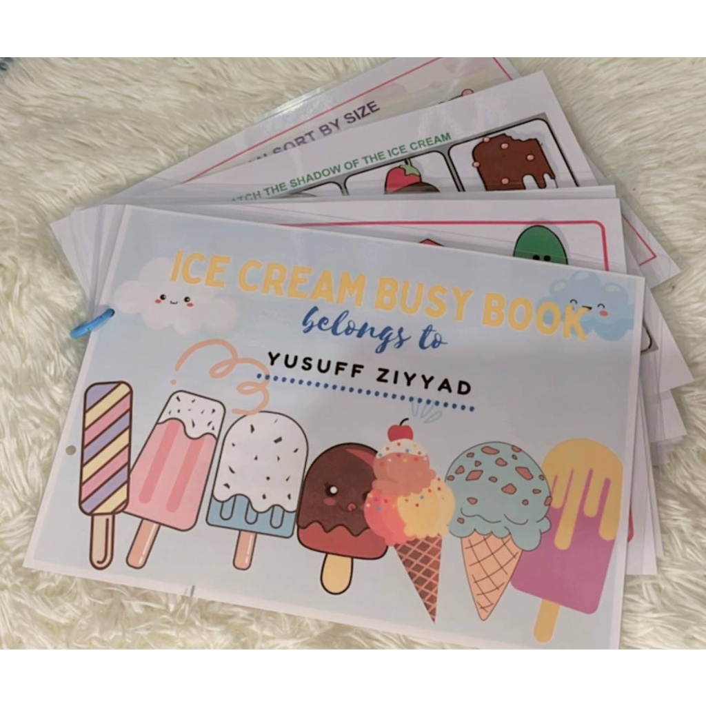 ICE CREAM BUSY BOOK (1-6 YEARS OLD) | Shopee Malaysia