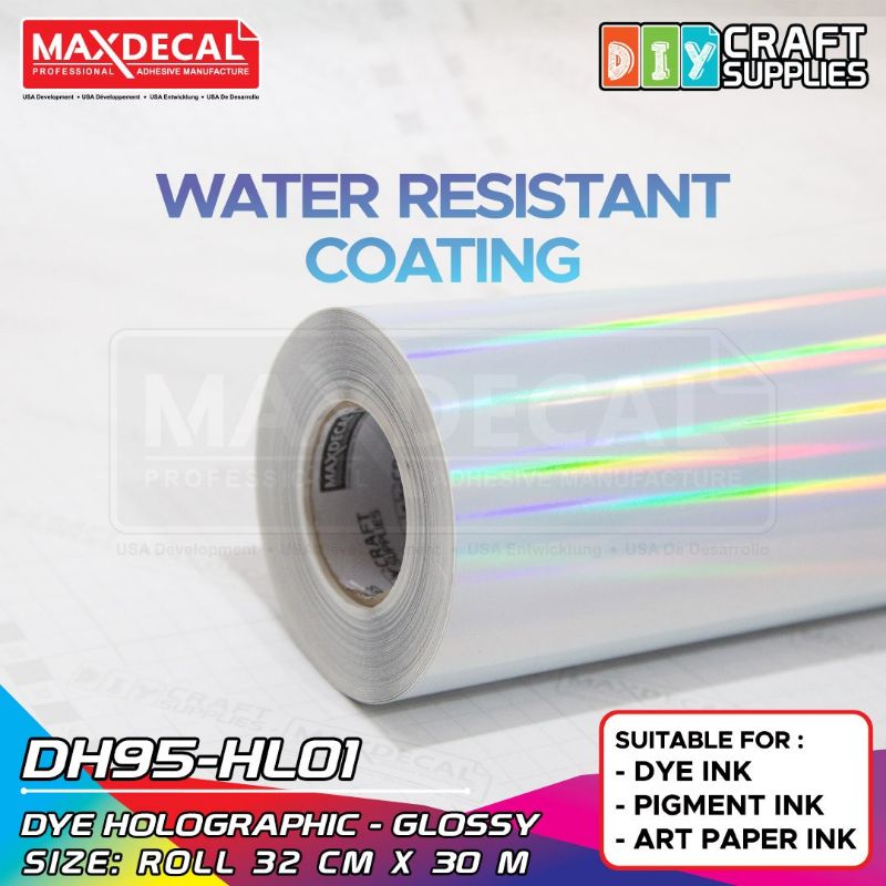 Vinyl Hologram PET Inkjet Coating A3 Roll Sticker 32cm x 30m DH95 ...