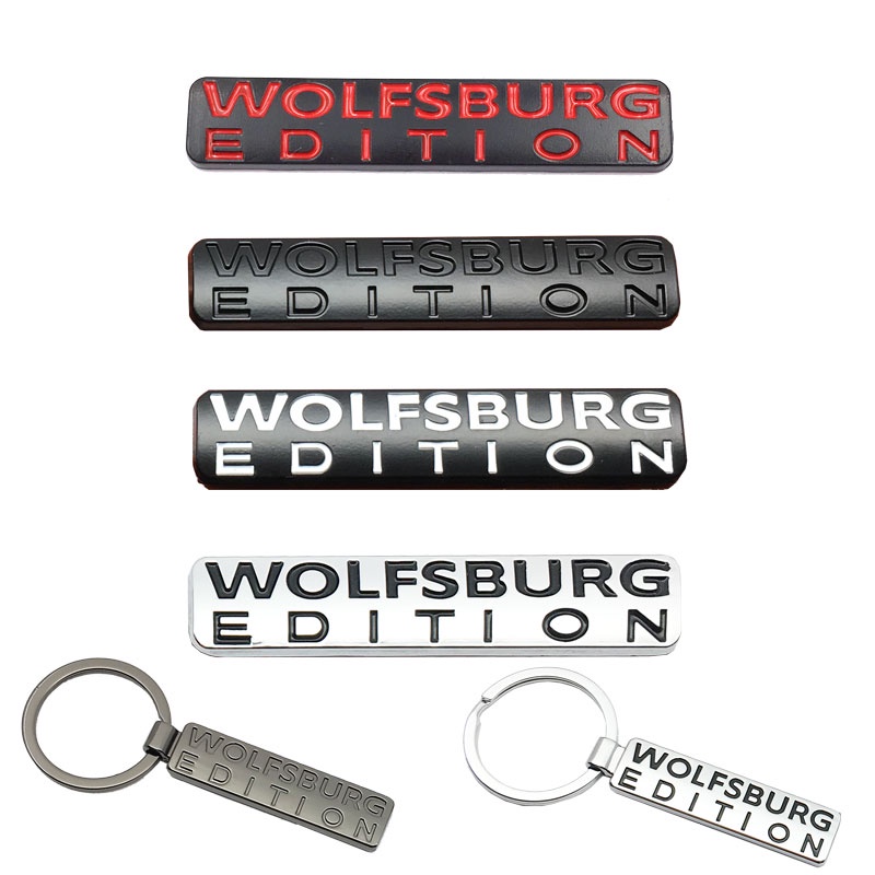 Car Styling 3D Metal WOLFSBURG EDITION logo Car Side Fender Rear Trunk ...