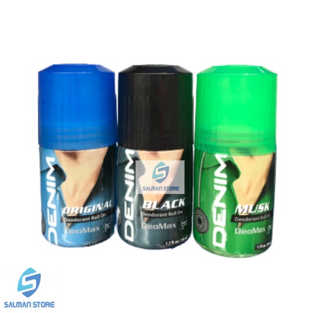 Denim Deodorant Roll On 50ml - Suitable For Men | Shopee Malaysia