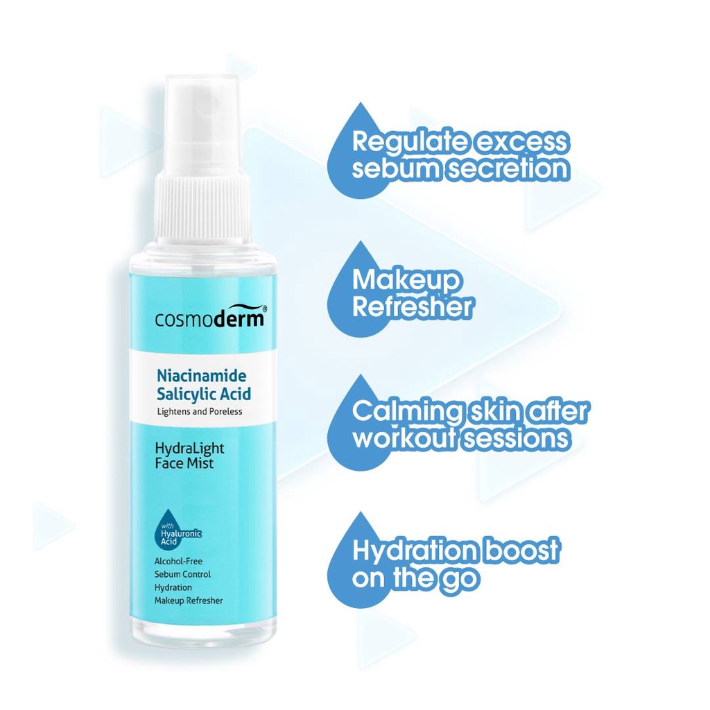 Cosmoderm Niacinamide + Salicylic Acid HydraLight Face Mist (50ml ...