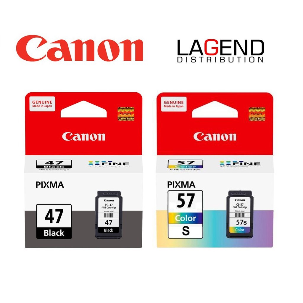 Canon PG-47 / CL-57 / CL-57S / CANON PG47 CANON CL57 CL57S Original Ink ...