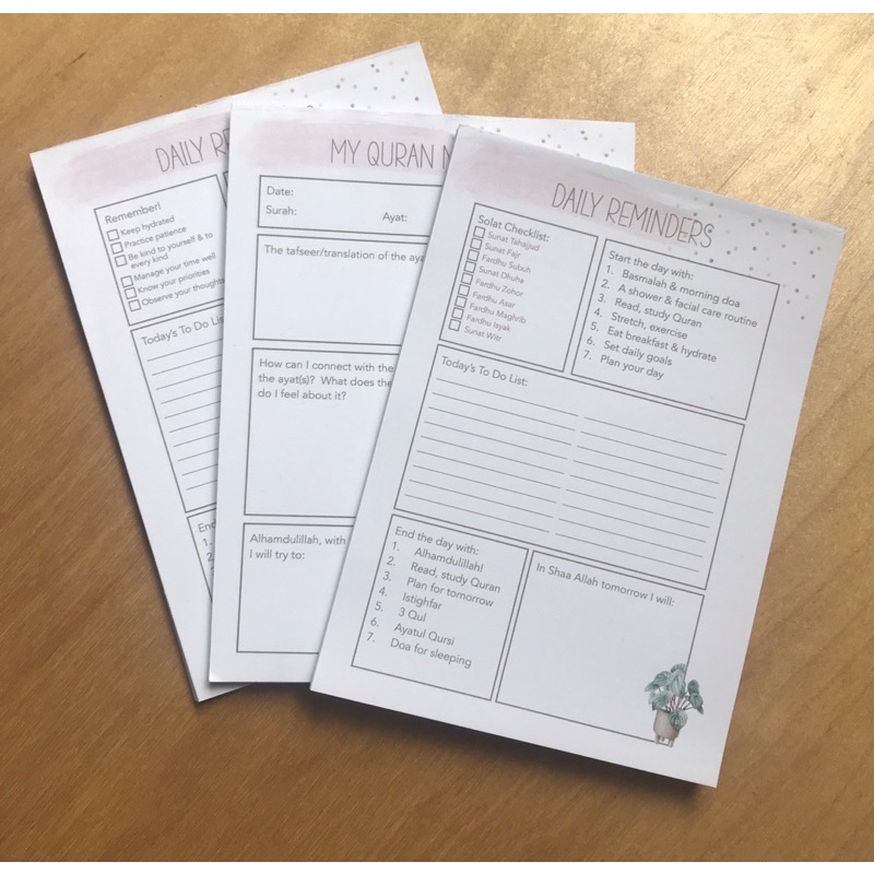 Self Care Notepad Checklist Moment Planner Journaling Reminder | Shopee ...