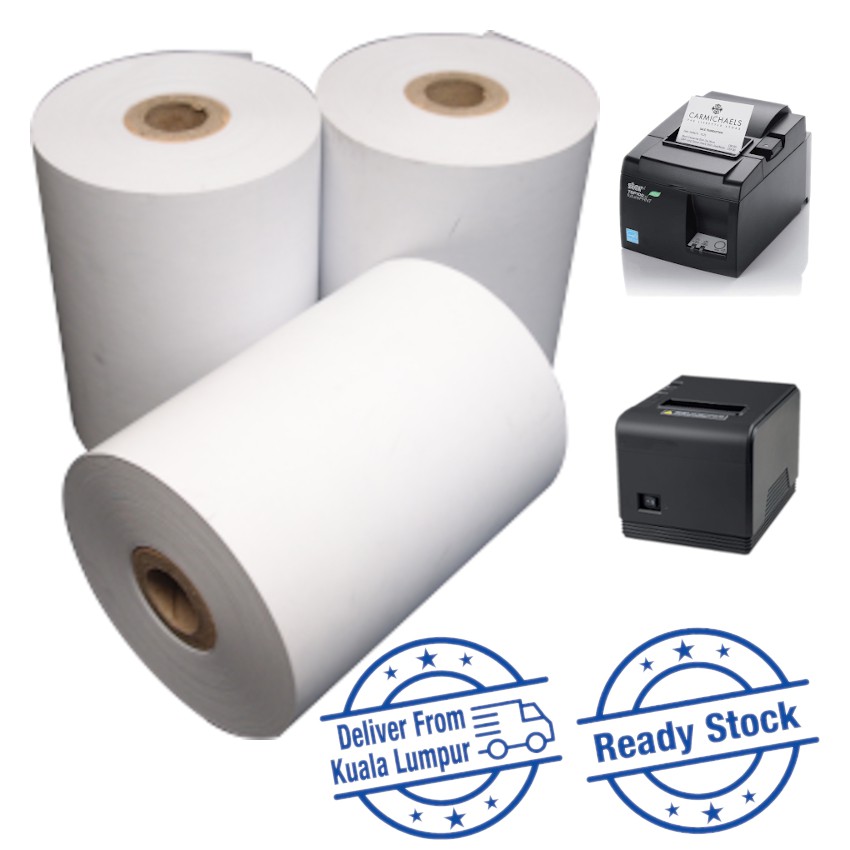 Star Thermal Paper Receipt Rolls for POS machine 80mm x 60mm | Shopee ...