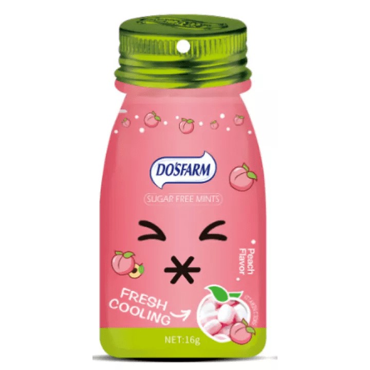 Dosfarm Sugar Free Mints Candy Peach / Tangerine / Plum (16g) | Shopee ...