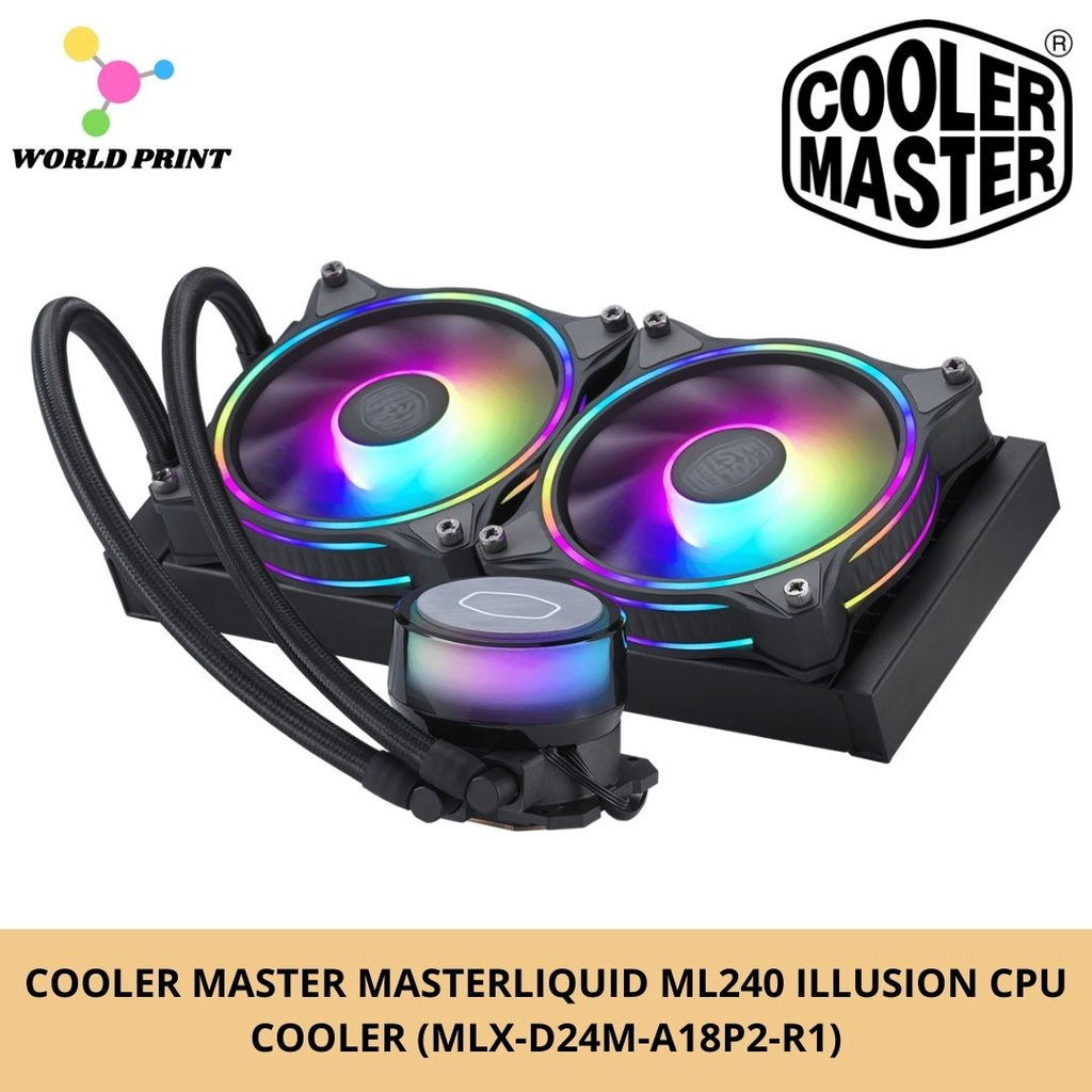 COOLER MASTER MASTERLIQUID ML240 ILLUSION CPU COOLER (MLX-D24M-A18P2-R1 ...