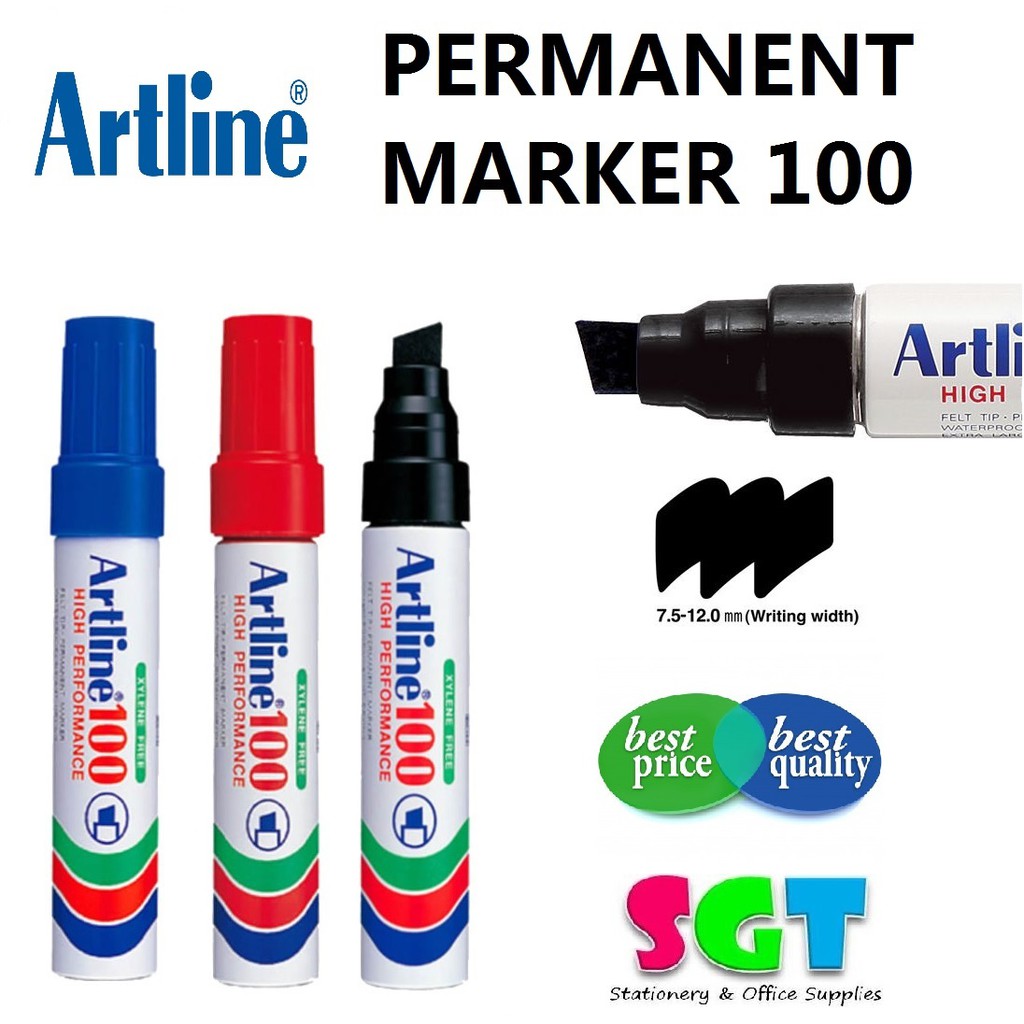 ARTLINE 100 HIGH PERFORMANCE PERMANENT MARKER | Shopee Malaysia