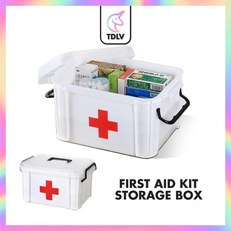 TDLV Double Layer Transparent Sealed High-Capacity First-Aid Box with ...