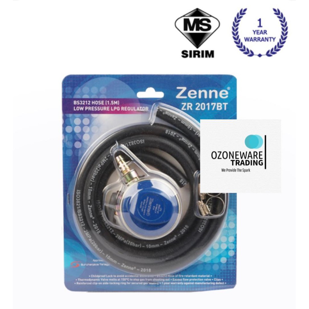 Zenne Loss Pressure LPG Regulator Pack > ZR2017BT (Pack) | Shopee Malaysia