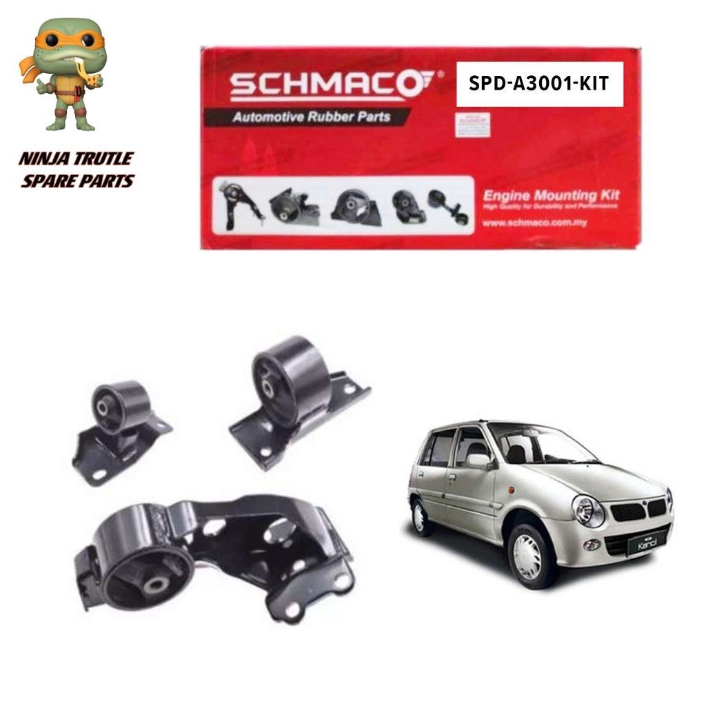 PERODUA KANCIL ENGINE MOUTING KIT SET AUTO/MANUAL SCHMACO SPD-A3001-KIT ...