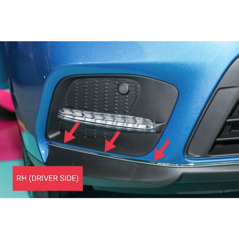 ORIGINAL PROTON IRIZ FL 2019 FRONT BUMPER LOWER MOULDING CHROME ...