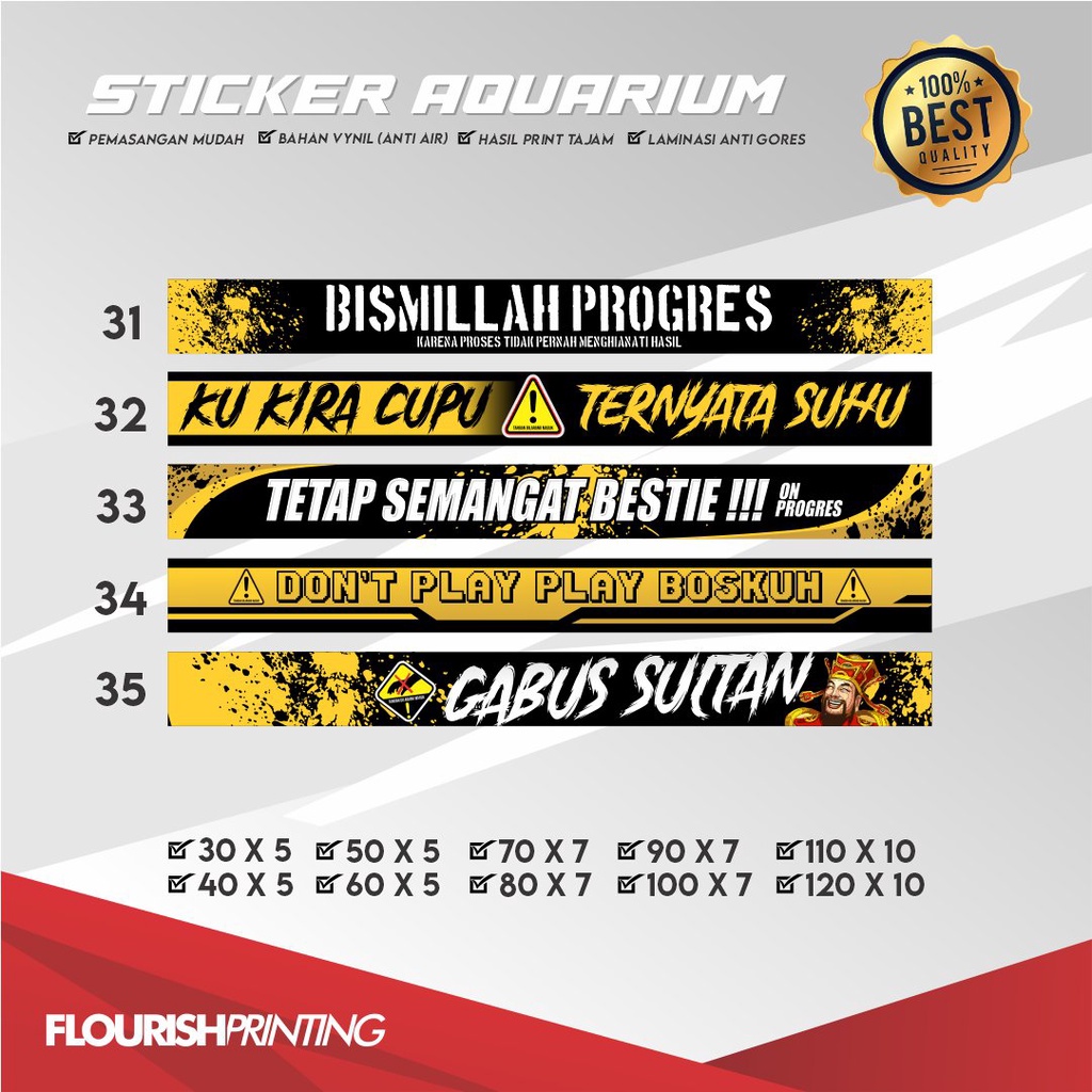 Predator STICKER / AQUARIUM WORDS STICKER | Shopee Malaysia