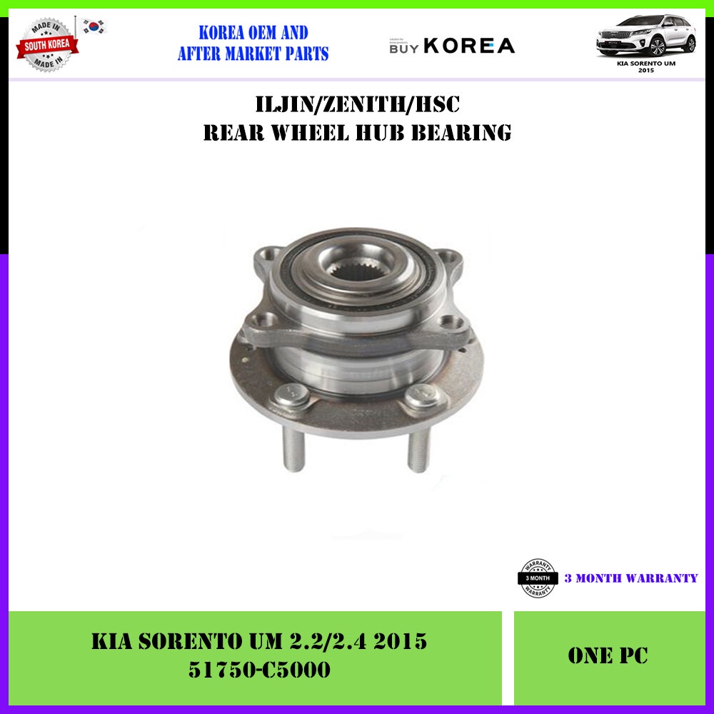 Kia Sorento UM 2.2/2.4 2016 Rear Korea Aftermarket Wheel Hub Bearing ...