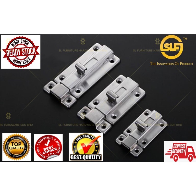 SLF High Quality Square Bolt Slug Stainless Steel Security Safety Door ...