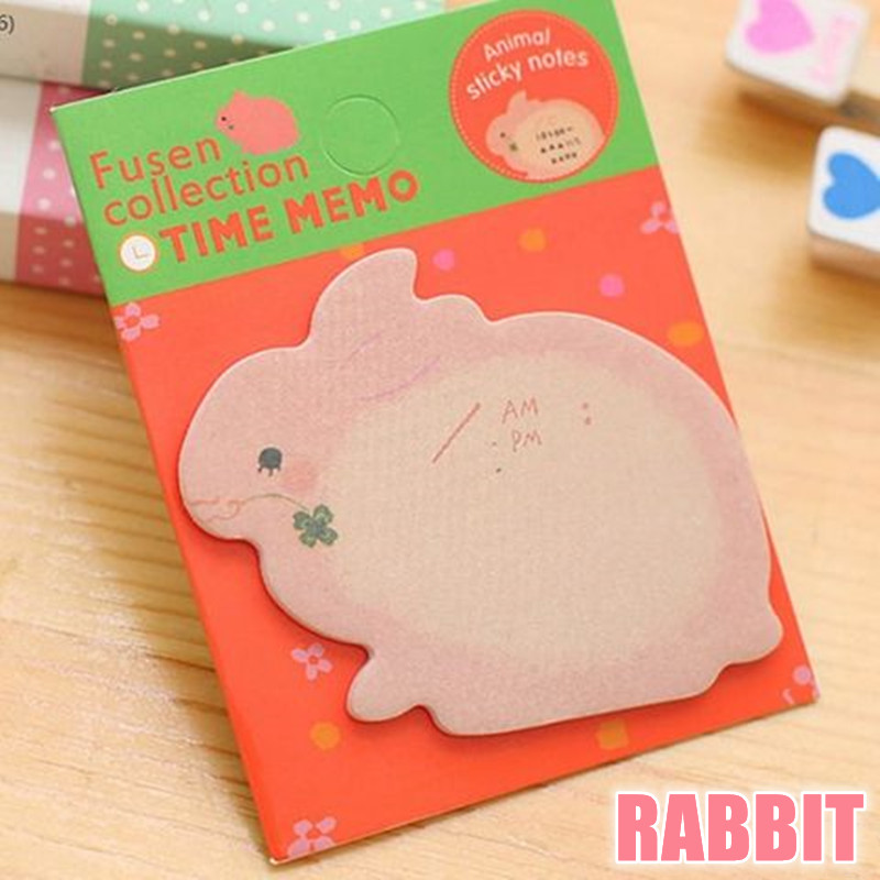Cute Cartoon Memo Sticky Note Zoo Animal Park Sticker Tear Off Note ...