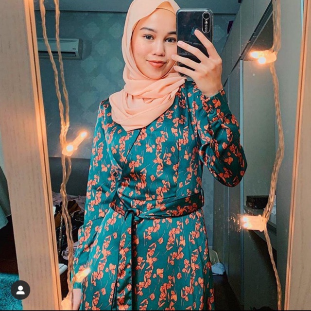 PRELOVED ZALIA PRINTED DRESS BAJU KURUNG MURAH BAJU JUBAH BAJU RAYA ...
