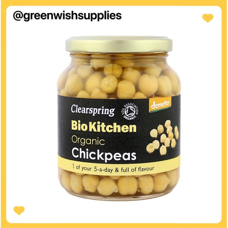 Demetar / CLEARSPRING / BIO KITCHEN - Organic Chickpeas, 有机鹰嘴豆 (350g) Exp:12/2026 [Fat Free ...