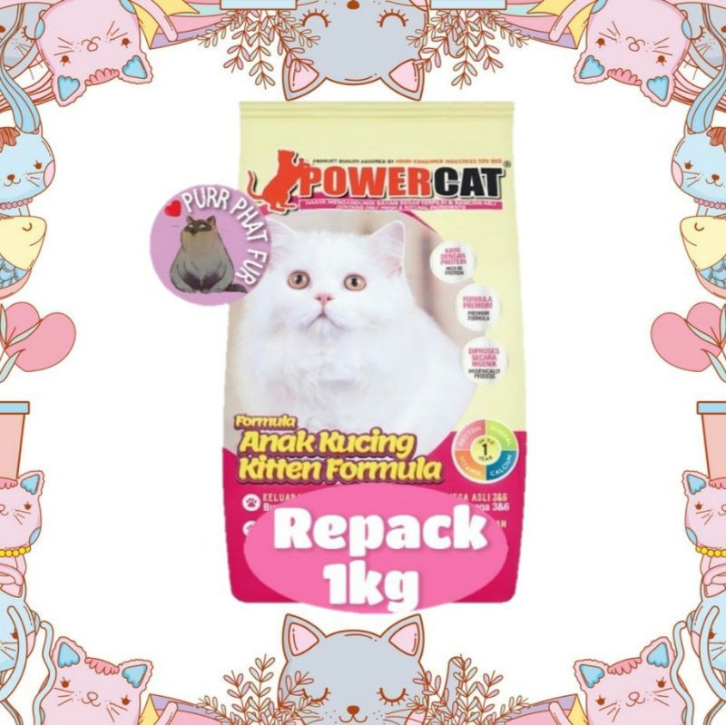 💢 POWERCAT KITTEN 1kg REPACK 💢 | Shopee Malaysia