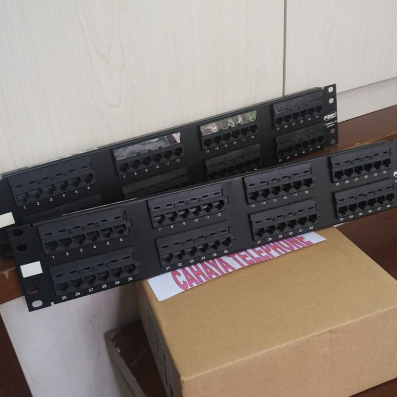 48 port AMP CAT5 Patch Panel | Shopee Malaysia