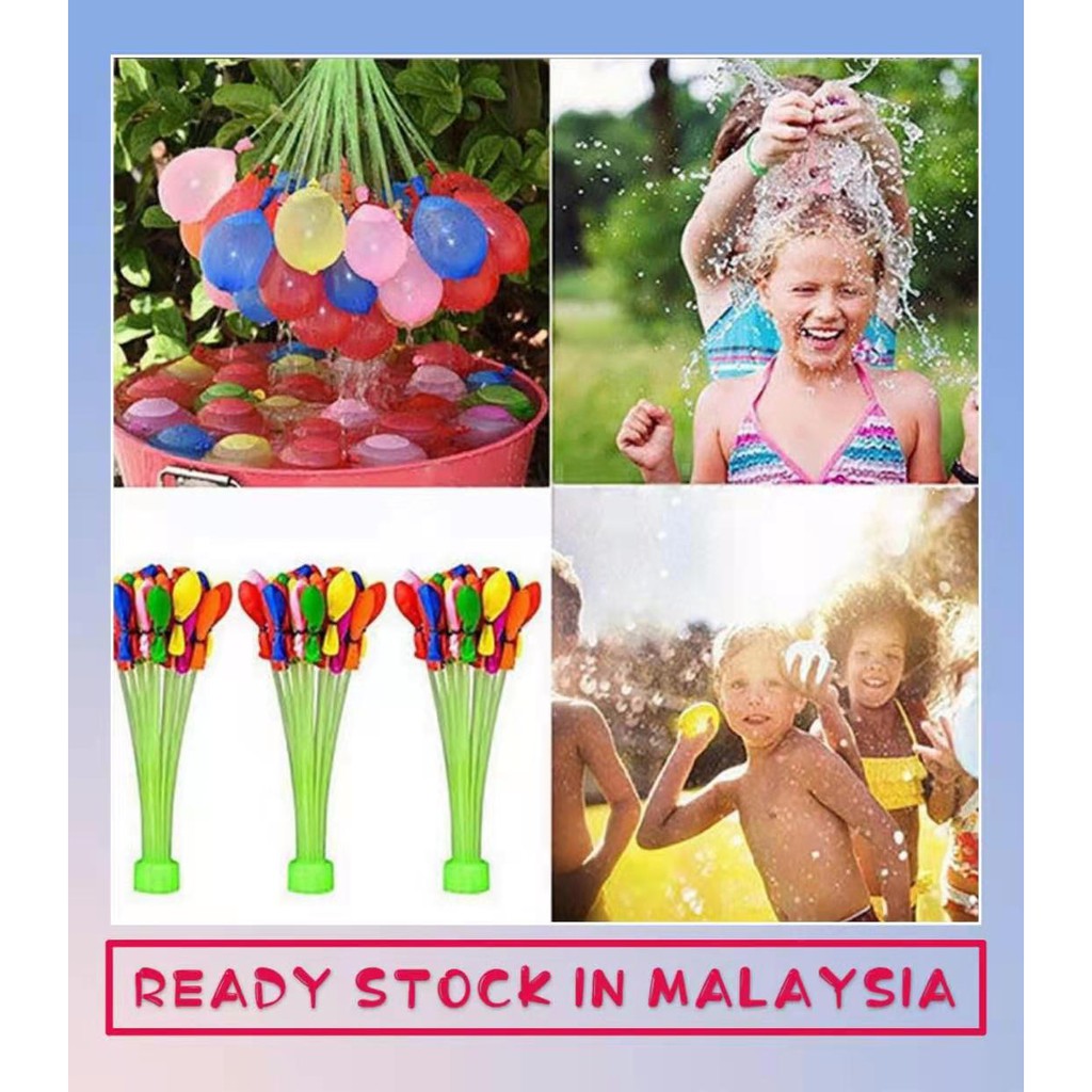 111 Pcs Outdoor Party Quick Fill Self Sealing Fun Kids Water Bomb ...