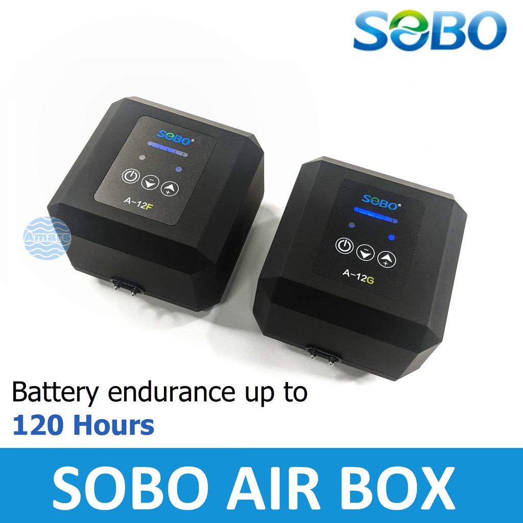 SOBO Air Box Bateri Battery Oxygen Oksigen A-12F A-12G AC/DC A12F A12G ...