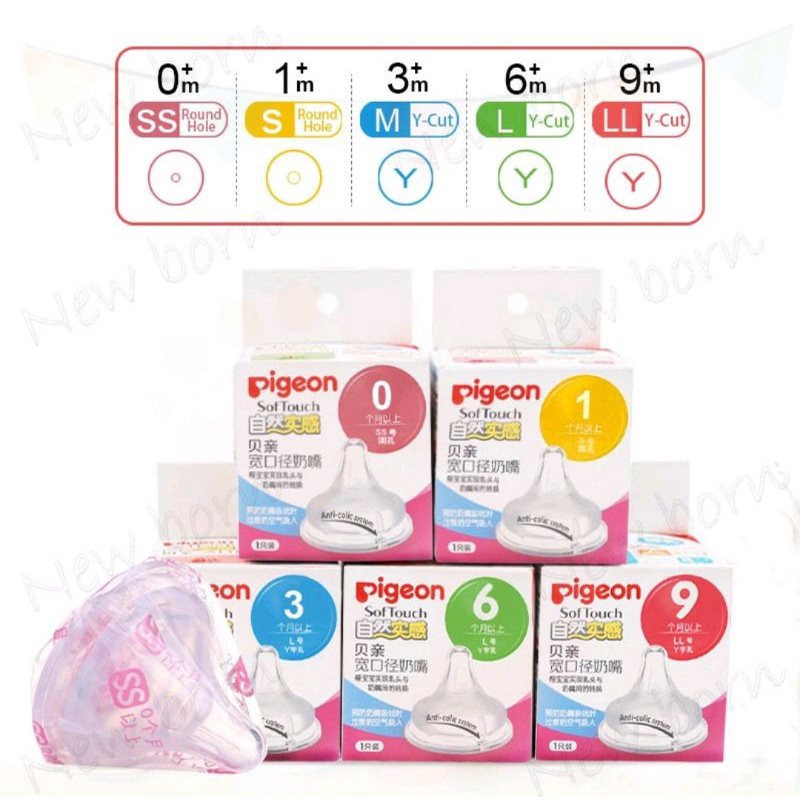 Pigeon Silicone Soft Teat Pigeon Wide Neck Teat Pigeon Peristaltic Teat ...