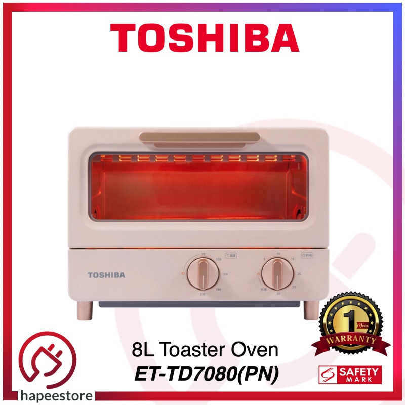 Toshiba 8L Oven Toaster ET-TD7080(PN) | Shopee Malaysia