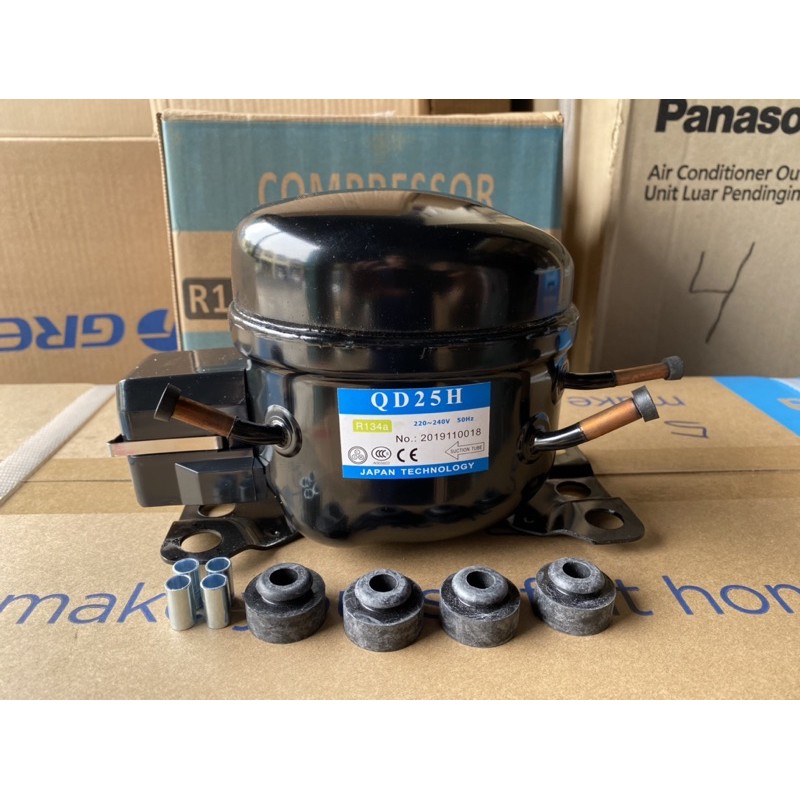 *Ready Stock*Refrigerator Compressor QD25H R134a (1/12hp 58Watts) Mini ...